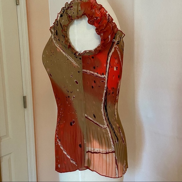 Jaipur | Tops | Mixed Pattern Ruffle Blouse Multicolor | Poshmark